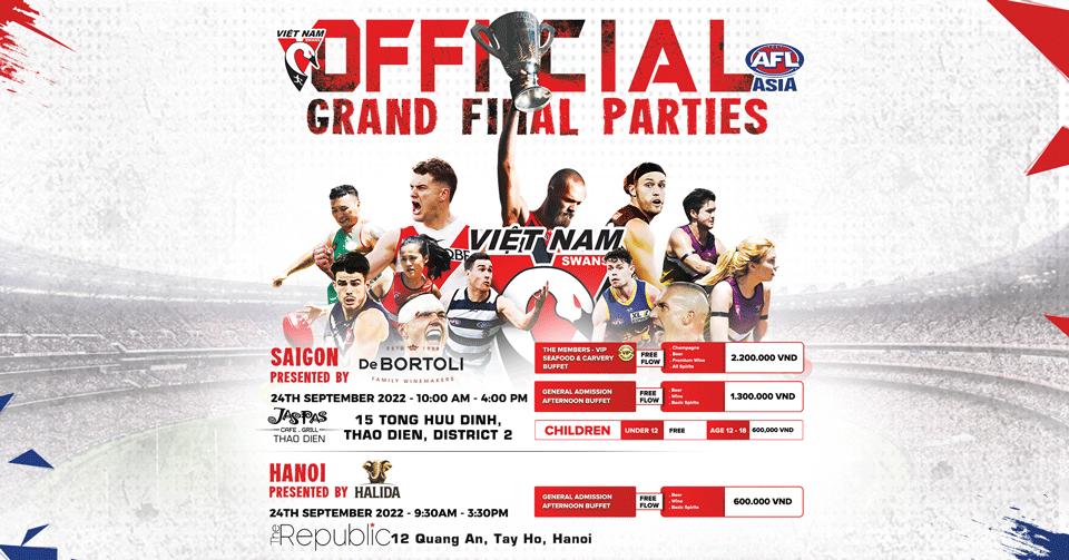Vietnam Swans Grand Final Events in Hanoi and Saigon - Vietnam ...